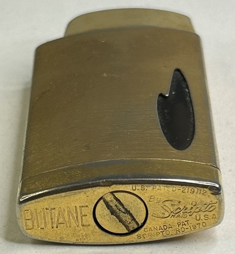 Vintage Scripto Gold Tone Cigarette Butane Lighter - Needs Repair | eBay
