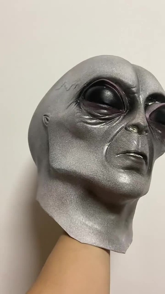 Full Face ET Alien Mask Costume Mask Realistic Extra-terrestrial Latex ...