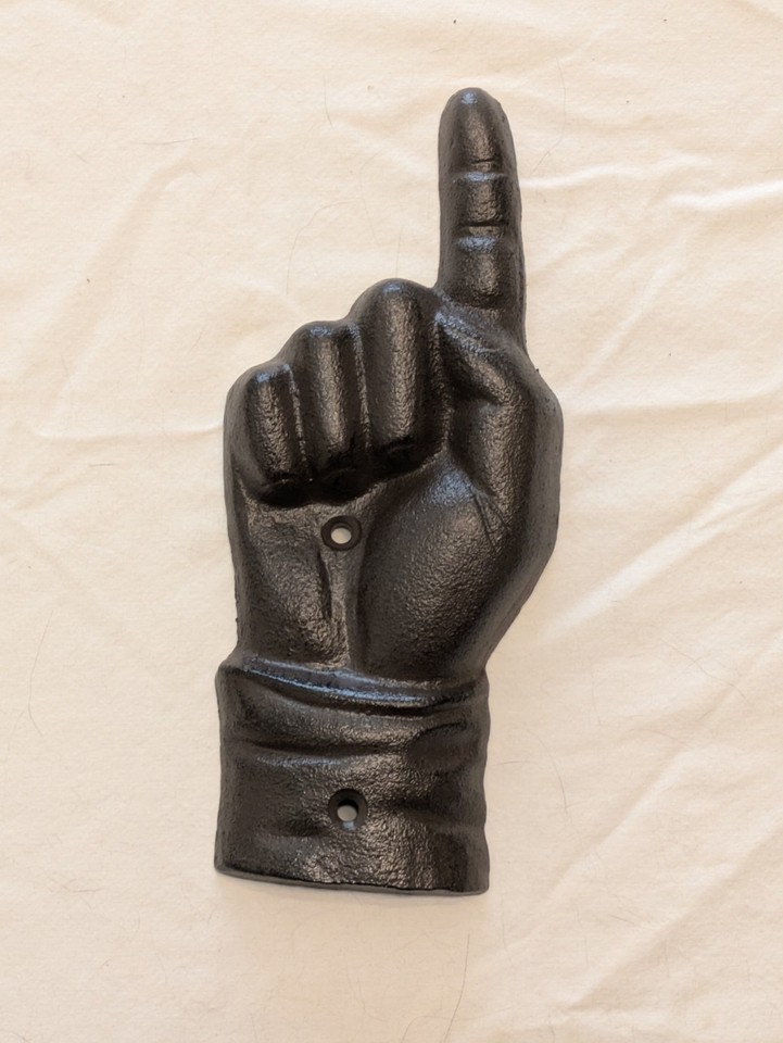 Vintage Style Cast Iron Pointing Finger Right Hand | eBay
