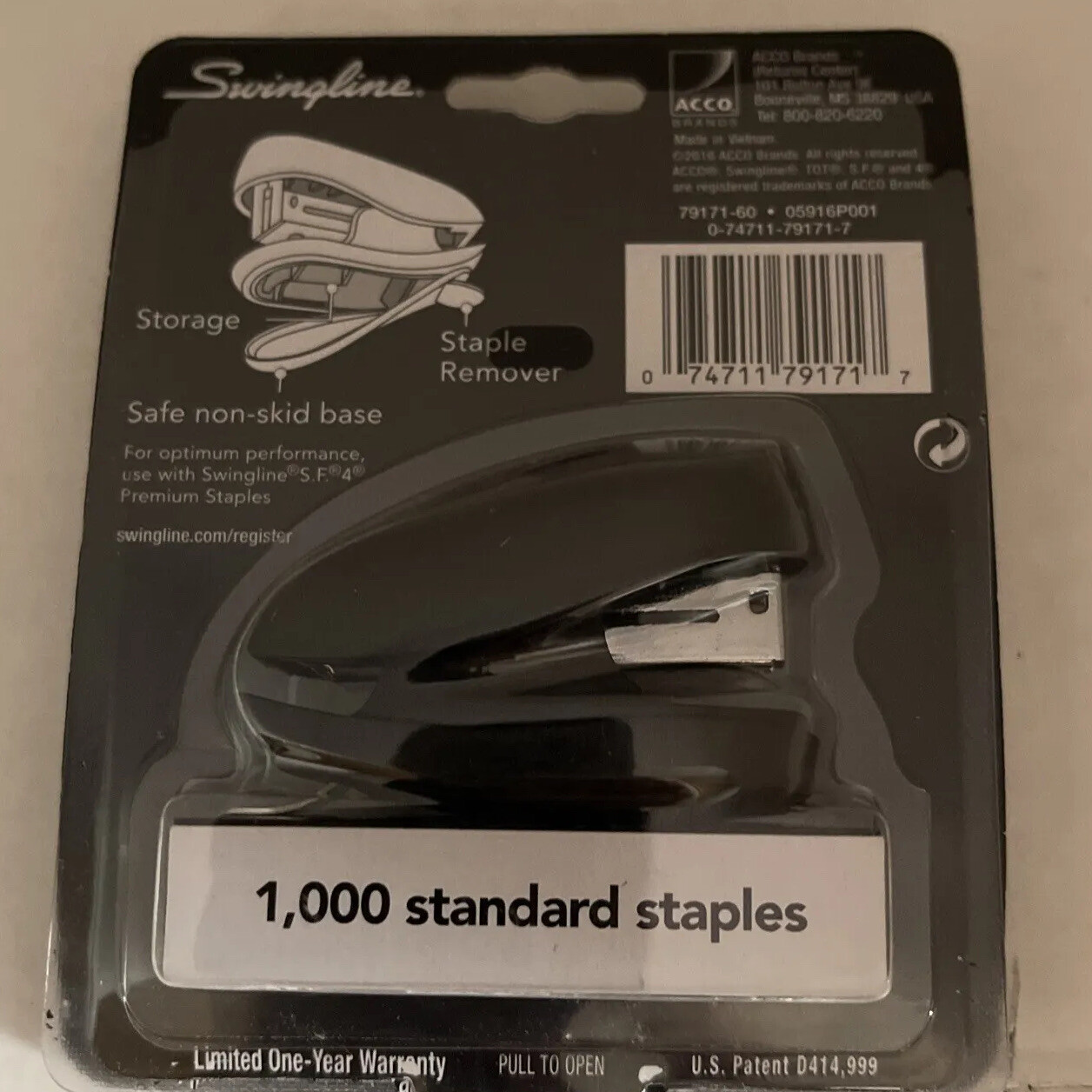 Swingline Tiny Tot Staplers - 12 Sheets Capacity - Black (SWI79171 ...