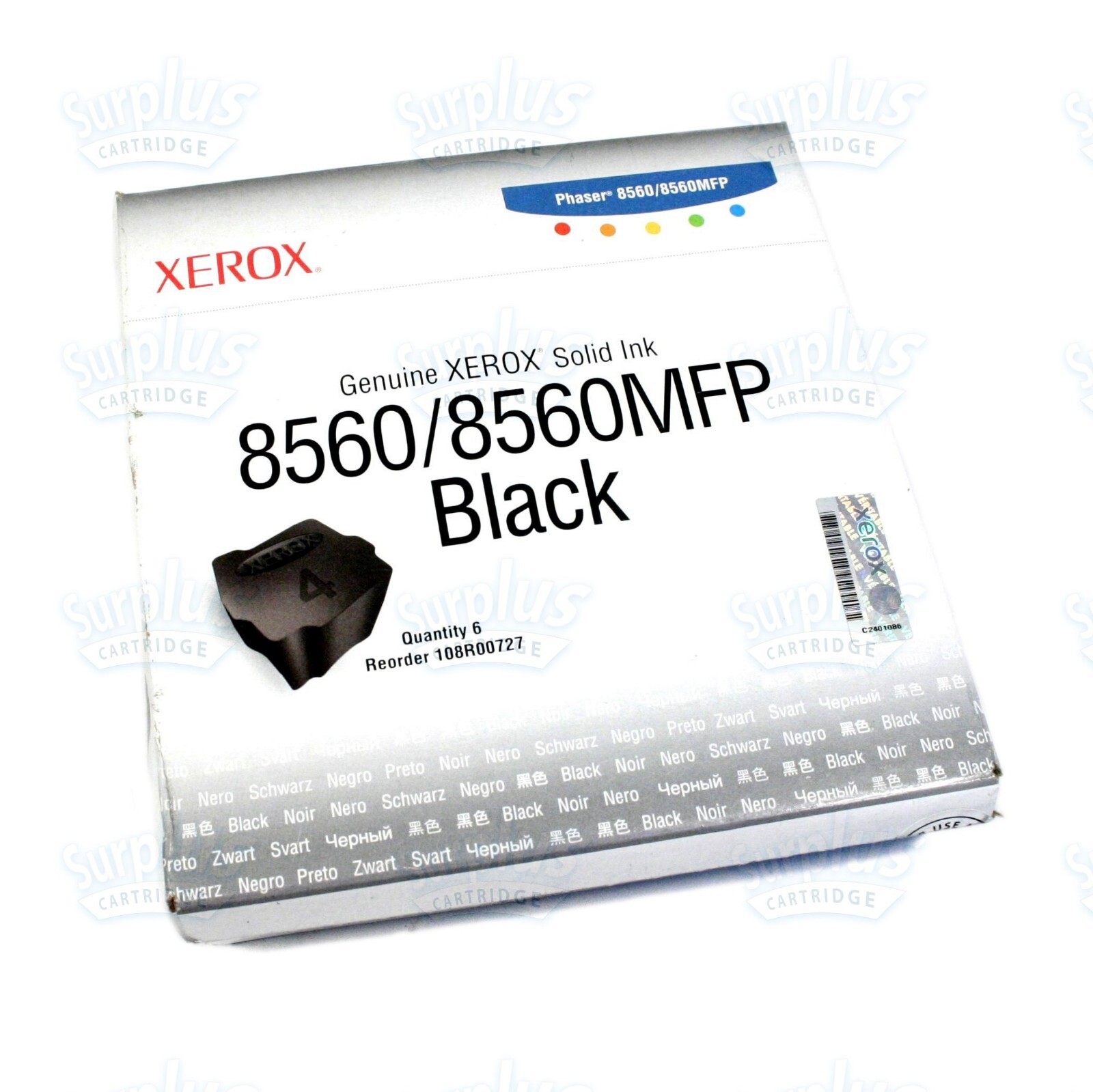 Genuine Xerox 8560/8560MFP Black Solid Ink Toner Cartridge Phaser ...