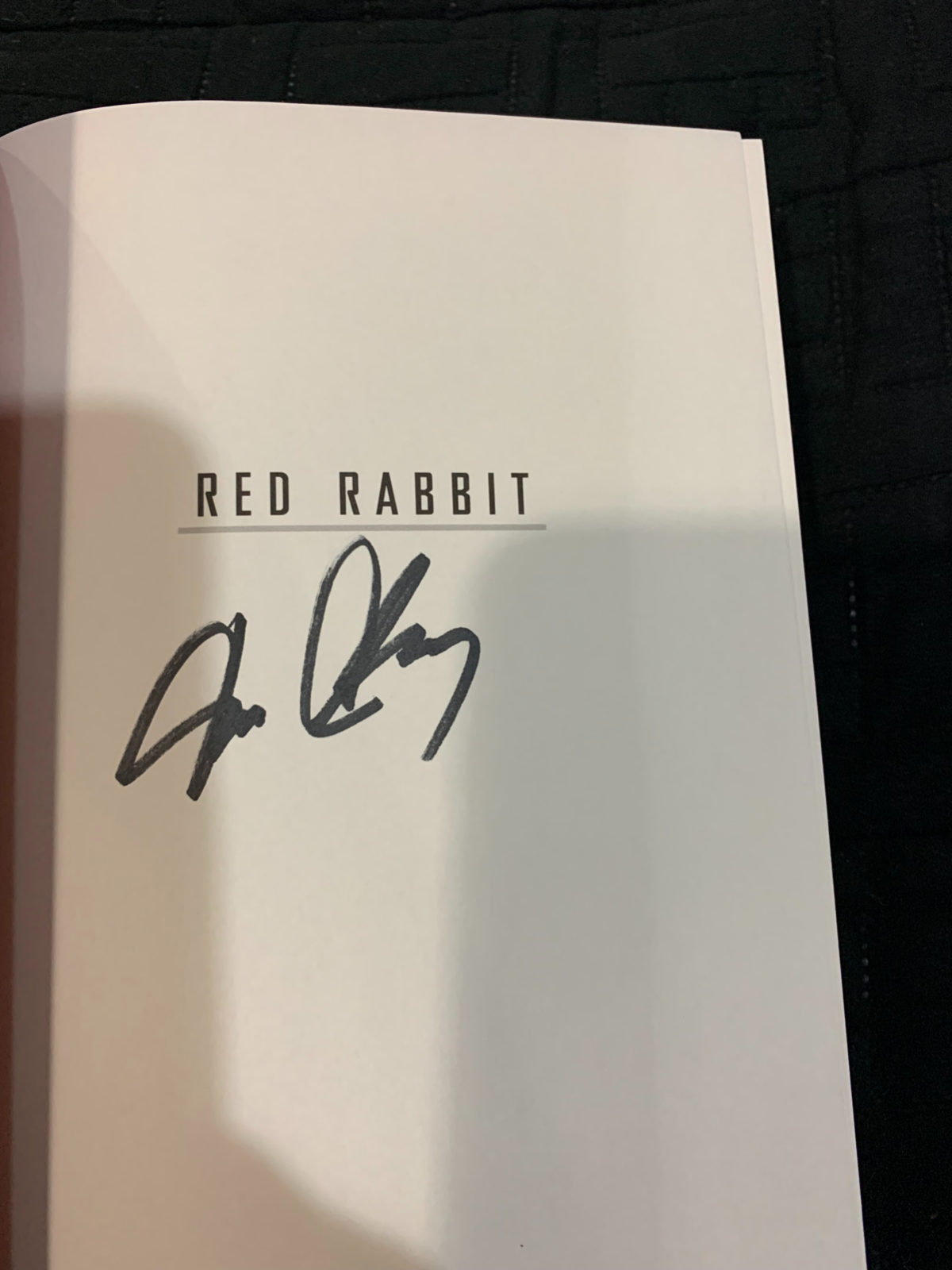 Tom Clancy, Red Rabbit, 1st Ed. Signed - Hardcover, 2002 | eBay