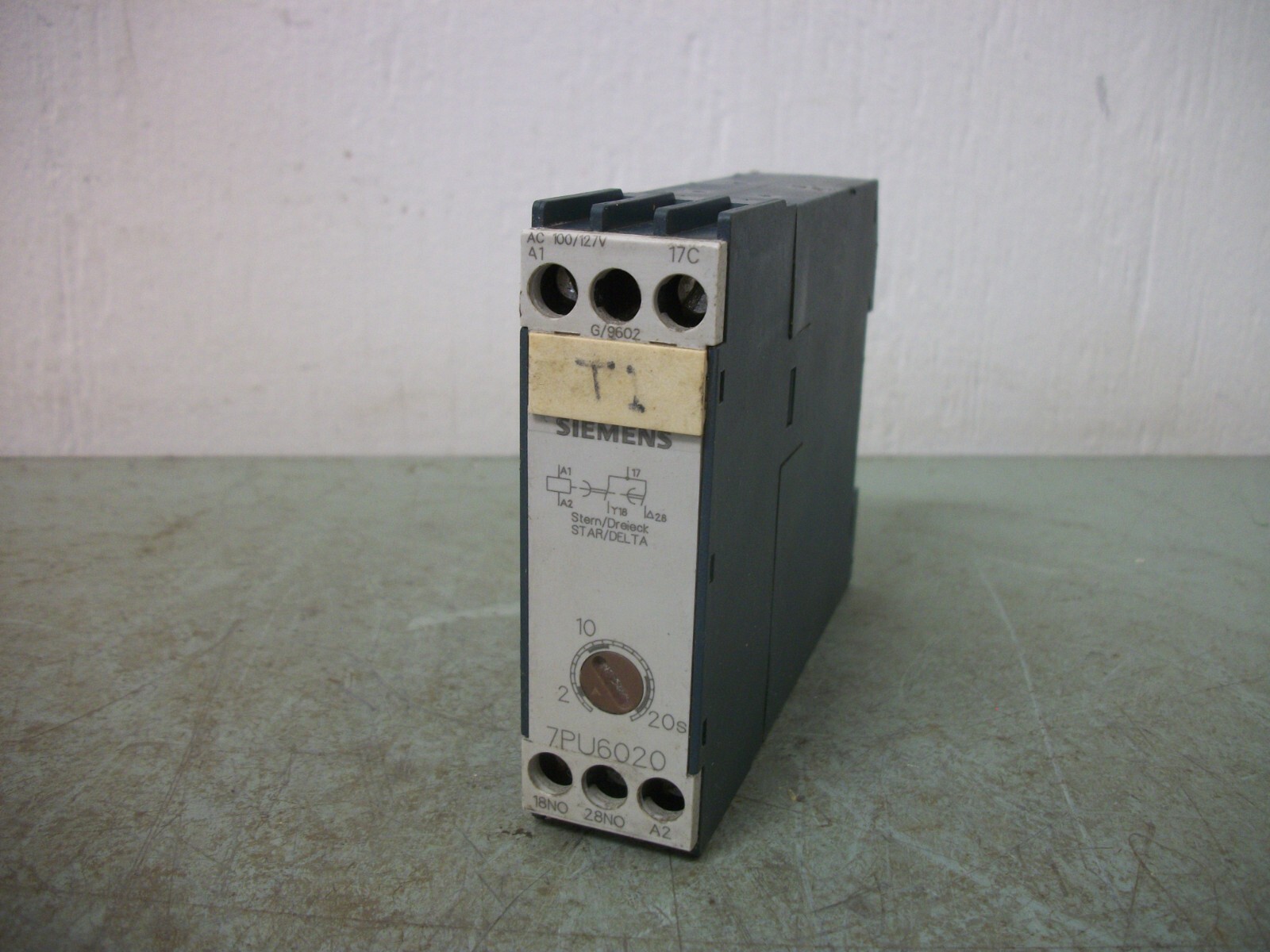SIEMENS TIME DELAY RELAY 7PU6020-7NJ20 2-20SEC 100/127VOLT | eBay