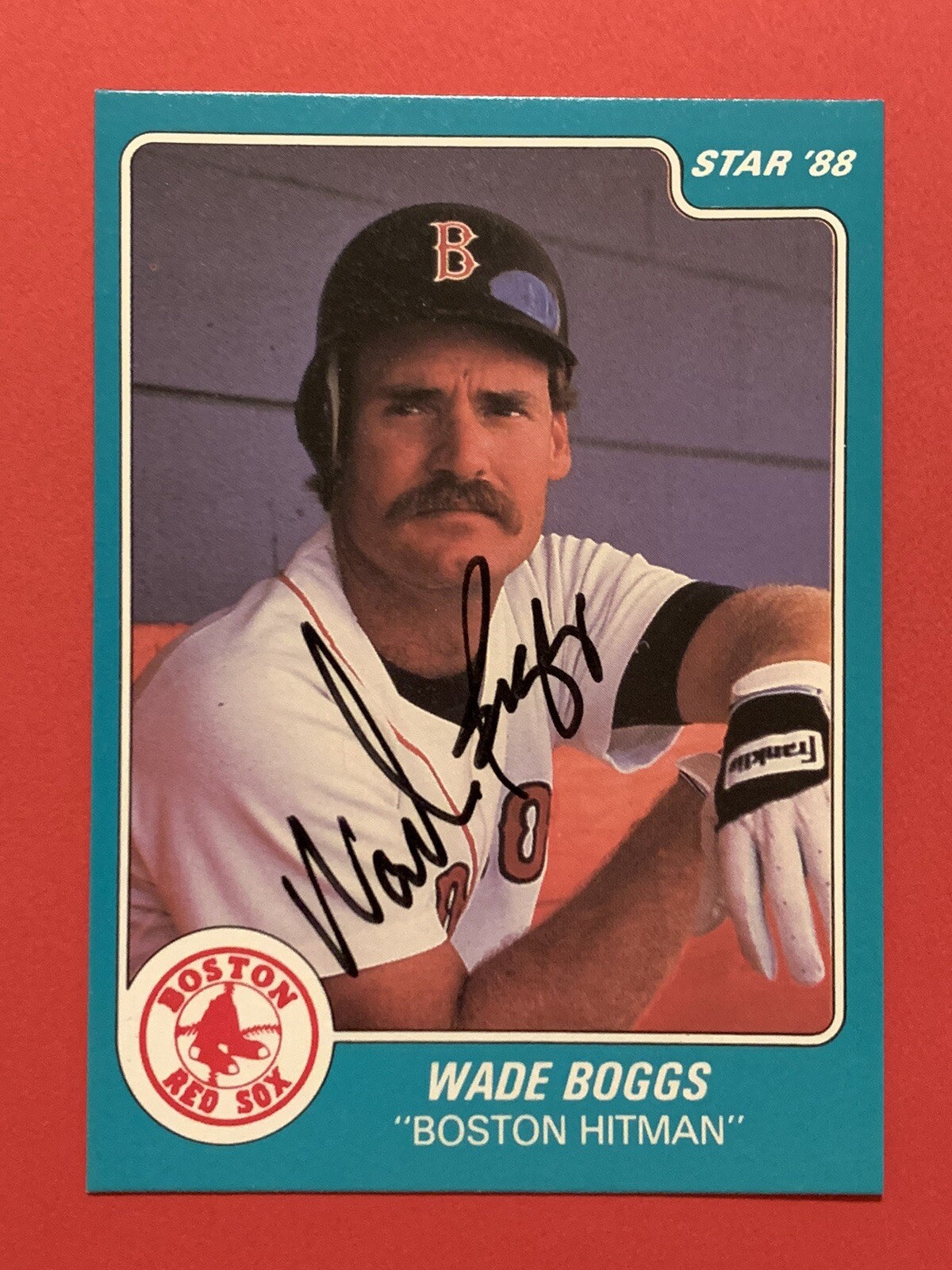 WADE BOGGS HOF Signed 1988 Star #1/11 Boston Red Sox CERTIFIED ...