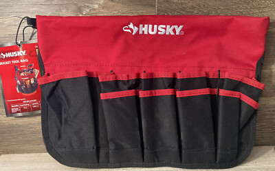 Husky 12in.30 Pocket Heavy Duty Bucket Jockey 5Gallon In-Bucket Storage ...