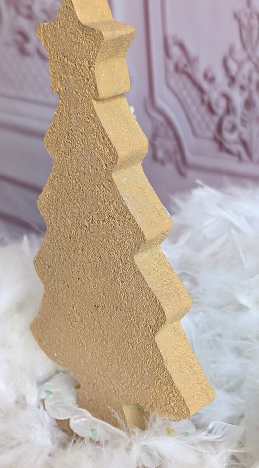 Shabby Cottage Chic Pink Green Gingerbread Tree Sweet Shop Bakery ...