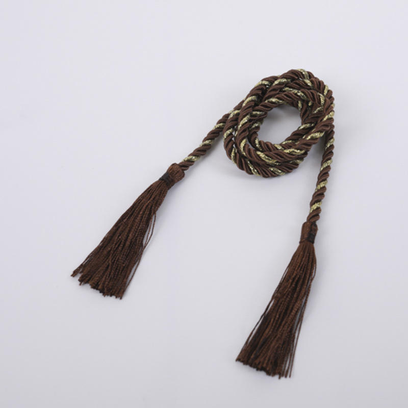 2 Curtain Tie Backs Ropes Slinky Tassels Cord Tiebacks Holdbacks ...