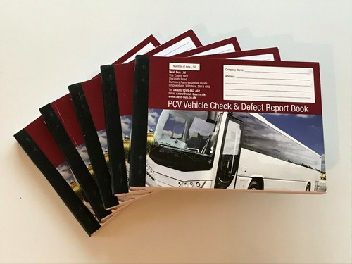 50 page Nil Defect Vehicle Bus Coach PSV PCV Walk Around Check Book ...