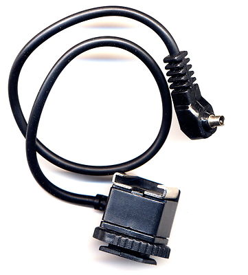 30cm male PC sync cable cord to Camera flash hot shoe adapter hotshoe ...
