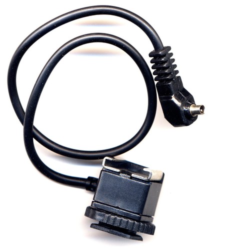 30cm male PC sync cable cord to Camera flash hot shoe adapter hotshoe ...