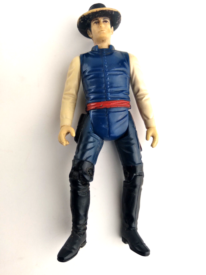 LOT OF 2 VINTAGE 1980 LONE RANGER 4" ACTION FIGURES LONE RANGER BUTCH ...