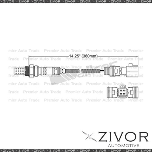 Post Cat. Oxygen Sensor Front For Toyota Kluger/Highlander MCU28 6 Cyl ...