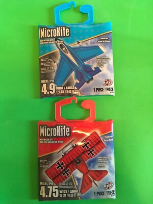 X KITES MICROKITE RED BARON 4.75” FIGHTERJET 4.9” Mini Mylar 1 PC w ...