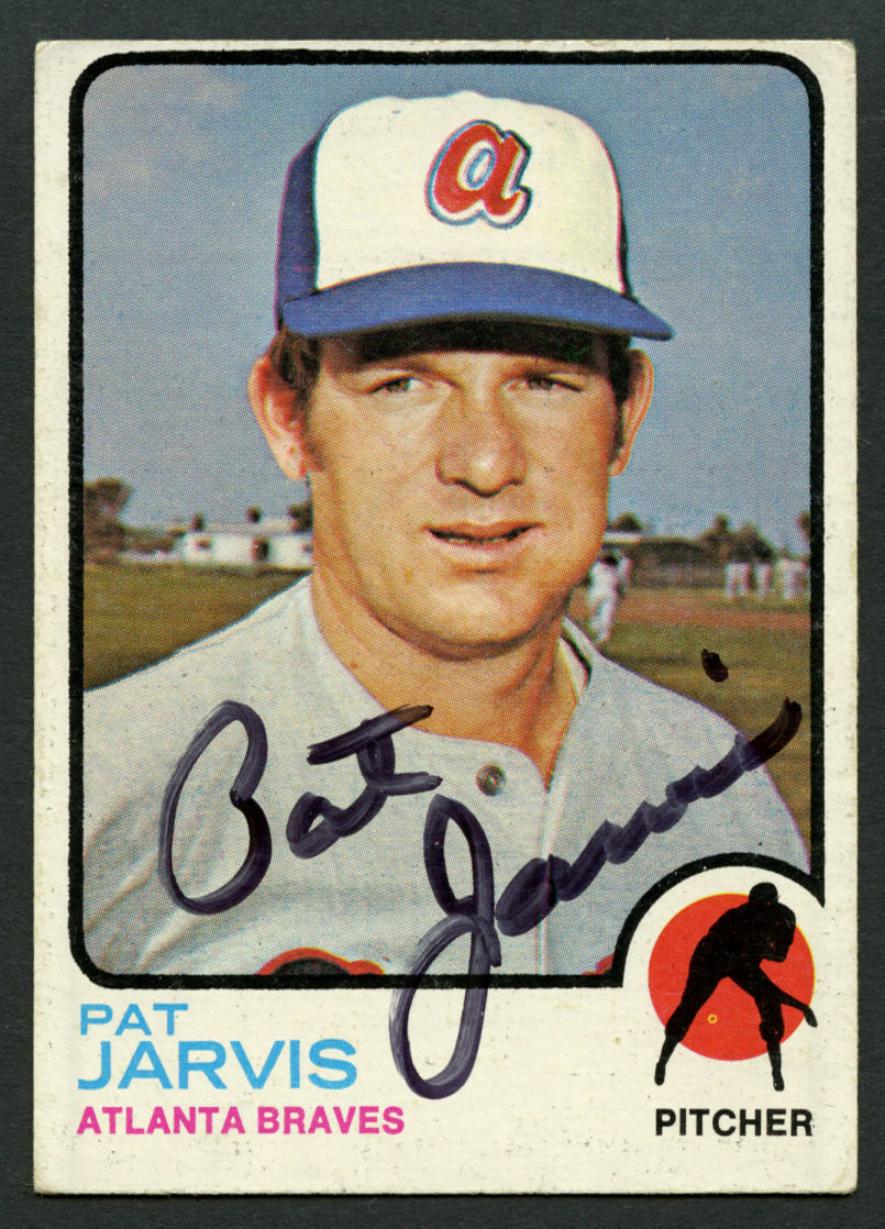 Pat Jarvis #192 signed autograph auto 1973 Topps Baseball Trading Card ...