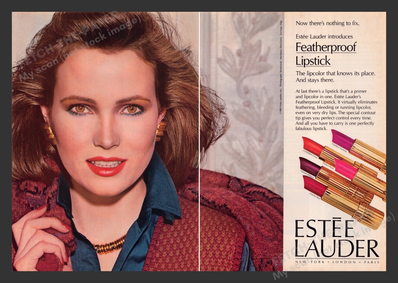Estee Lauder Ad Lipstick