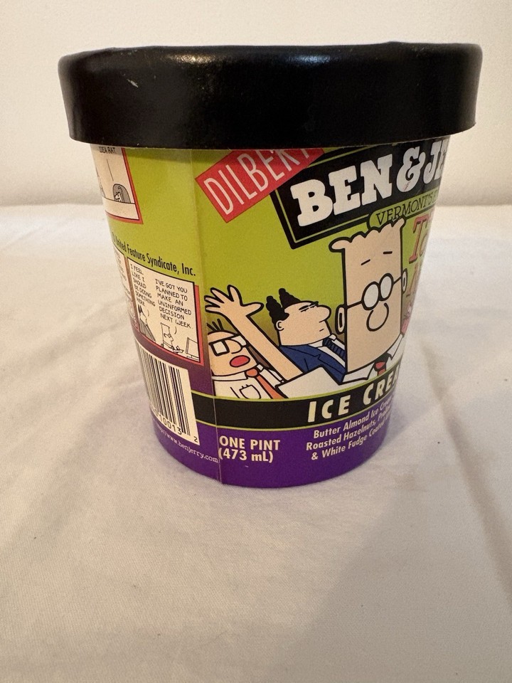Ben & Jerry’s Dilbert Totally Nuts Ice Cream Pint Empty | eBay