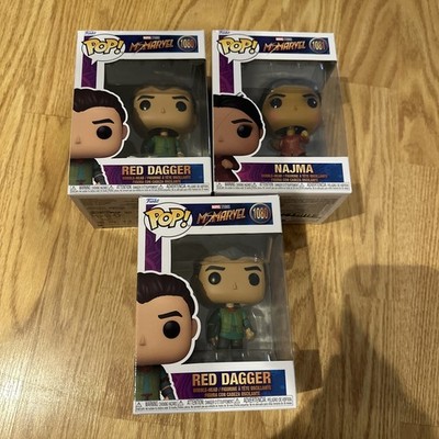 Funko Pop! Disney - Marvel - Ms Marvel # 1080 1080 & 1081 Red Dagger x2 ...