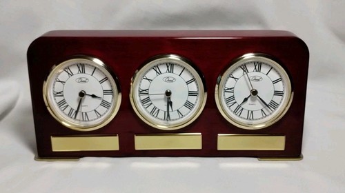 CHASS EXECUTIVE CLOCK DESK TOP MULTI ZONE EXCELLENT & ELEGANT | eBay