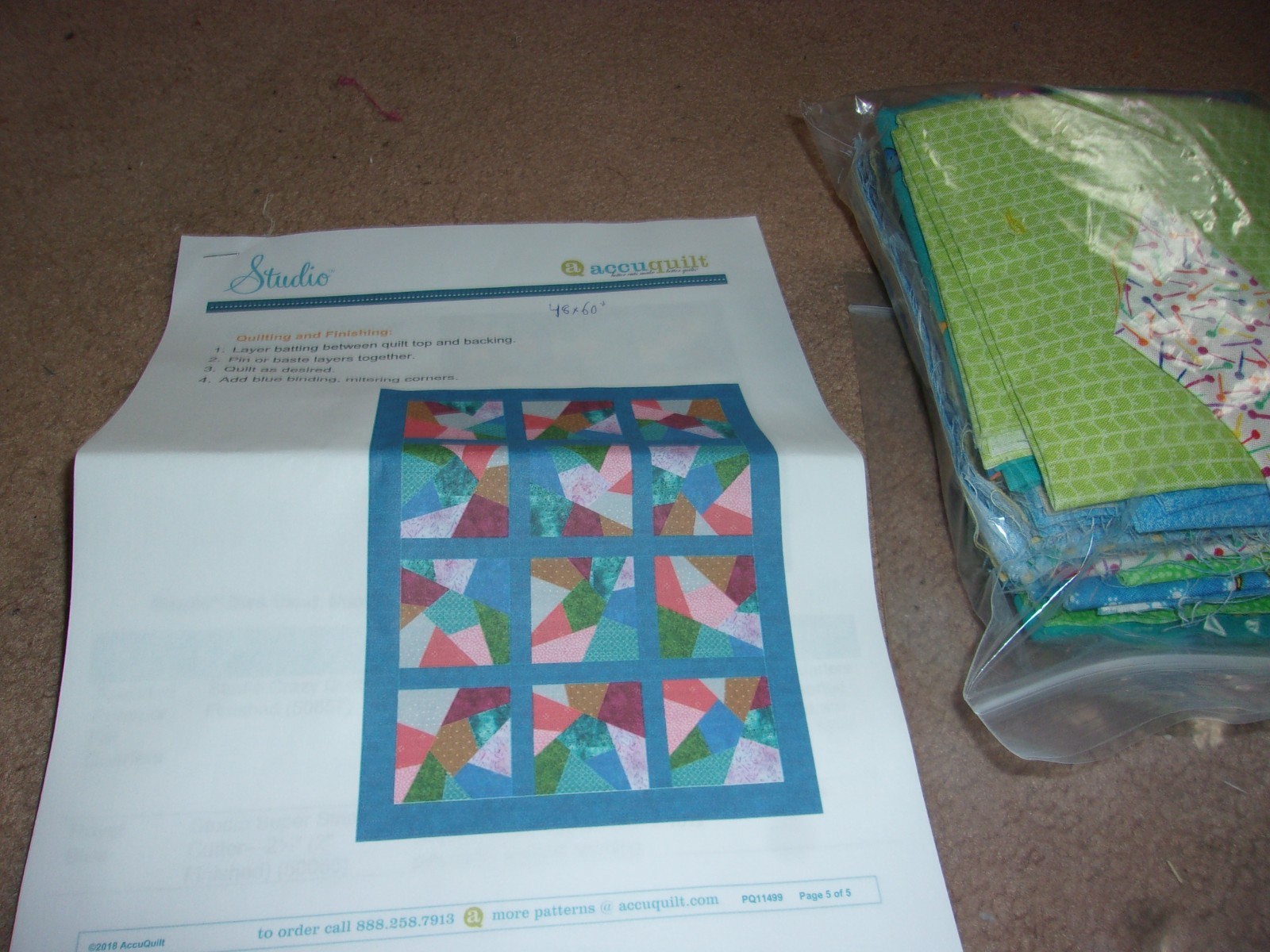 crazy Quit pattern and fabric kit - new | eBay