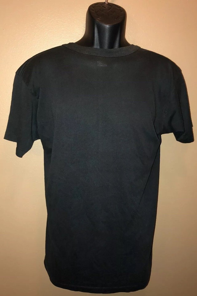 VTG 80s CMA FREEDOM FIGHTERS Black T-Shirt USA LG Civilian Military ...