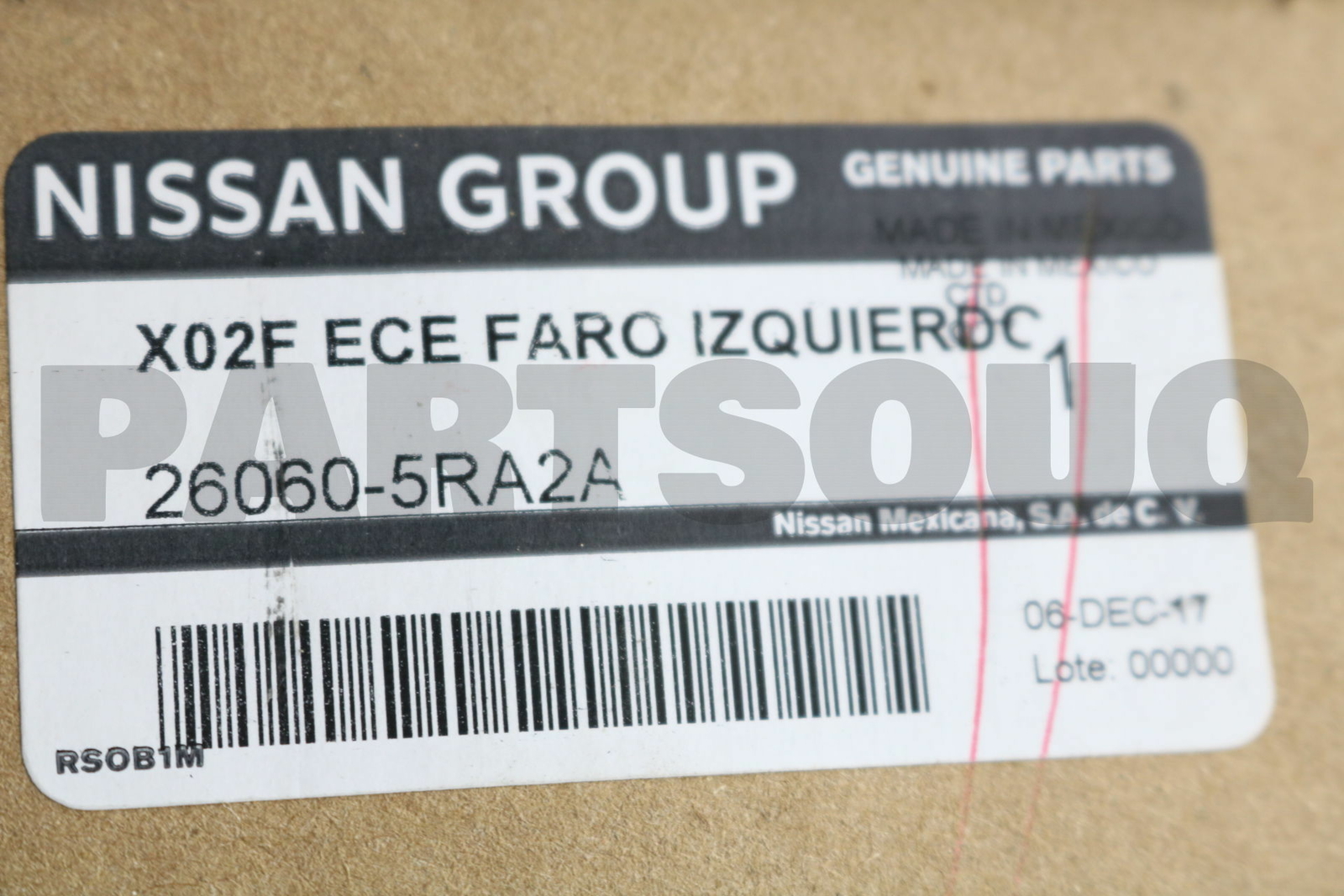 260605RA2A Genuine Nissan HEADLAMP ASSY LH 26060-5RA2A | eBay