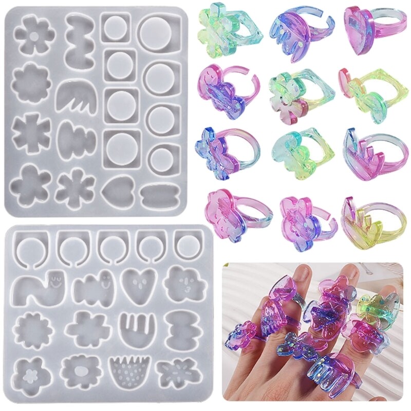 Irregular Flower Silicone Molds Different Sizes Jewelry Mold Easy Use ...