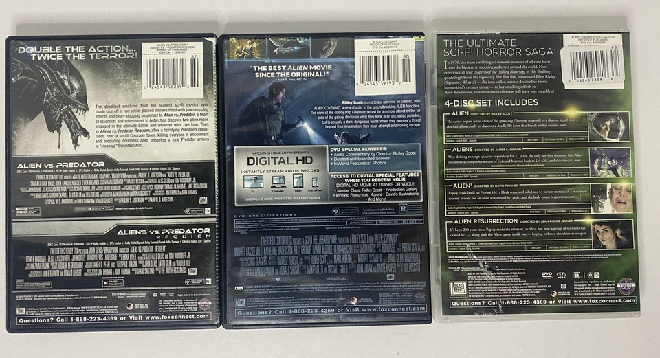 Aliens - AVP (Aliens vs predator) - DVD lot | eBay
