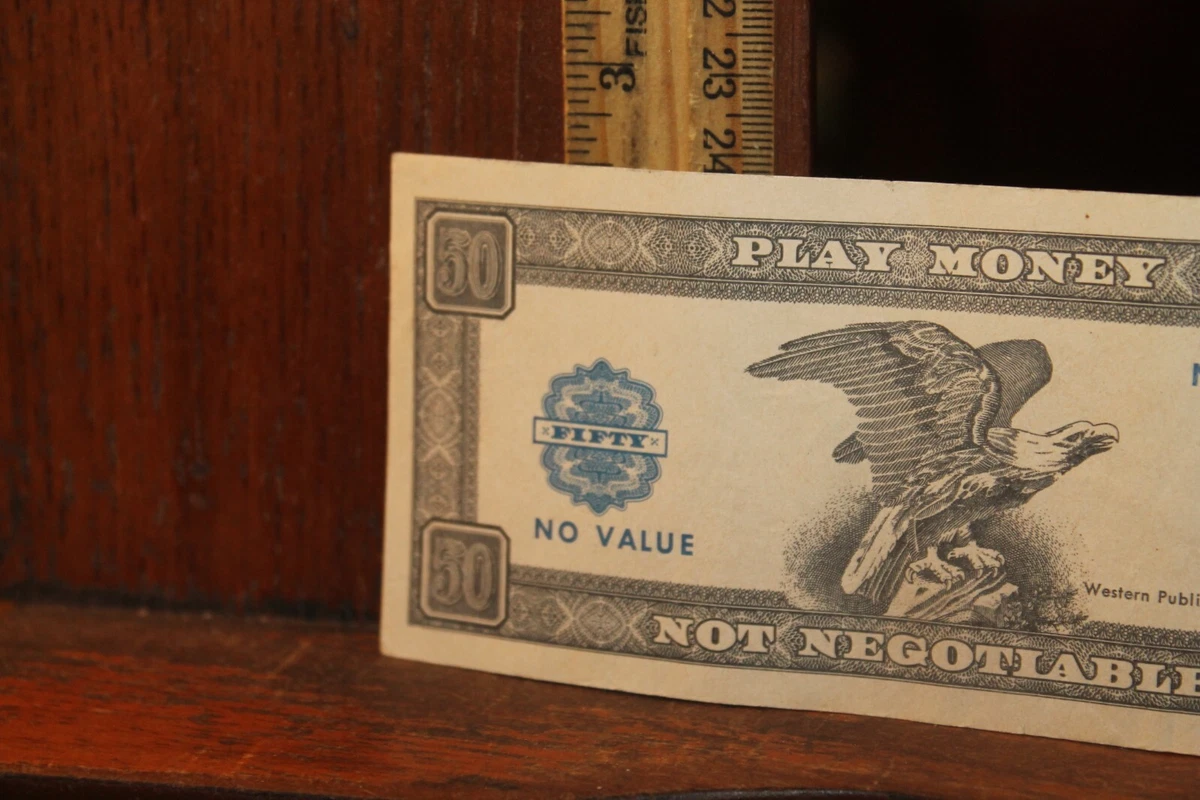 Paper Play Money $50