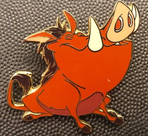 Disney pin 7109 the Lion King Pumbaa worthog smile Hakuna Matata friend ...