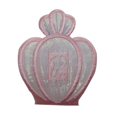 ID 7650 Shiny Pink Perfume Bottle Patch Fashion Embroidered Iron On ...