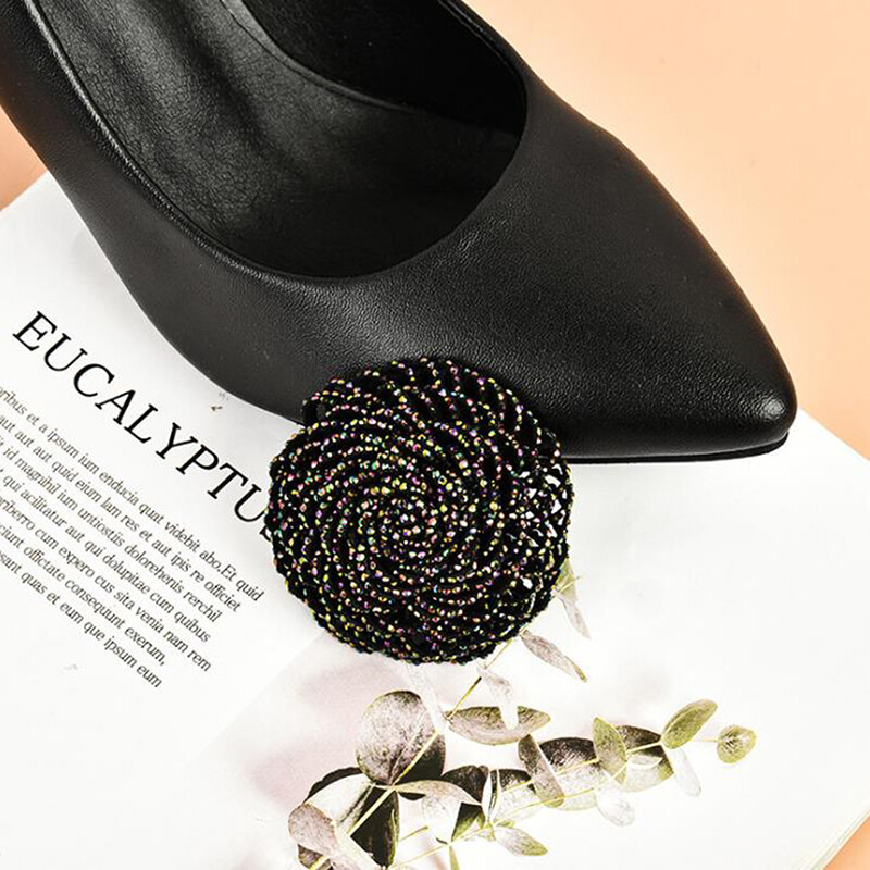 1Pc Elegant Women Rhinestone Shoe Clip Shoe Charm Shoes Decoration ...