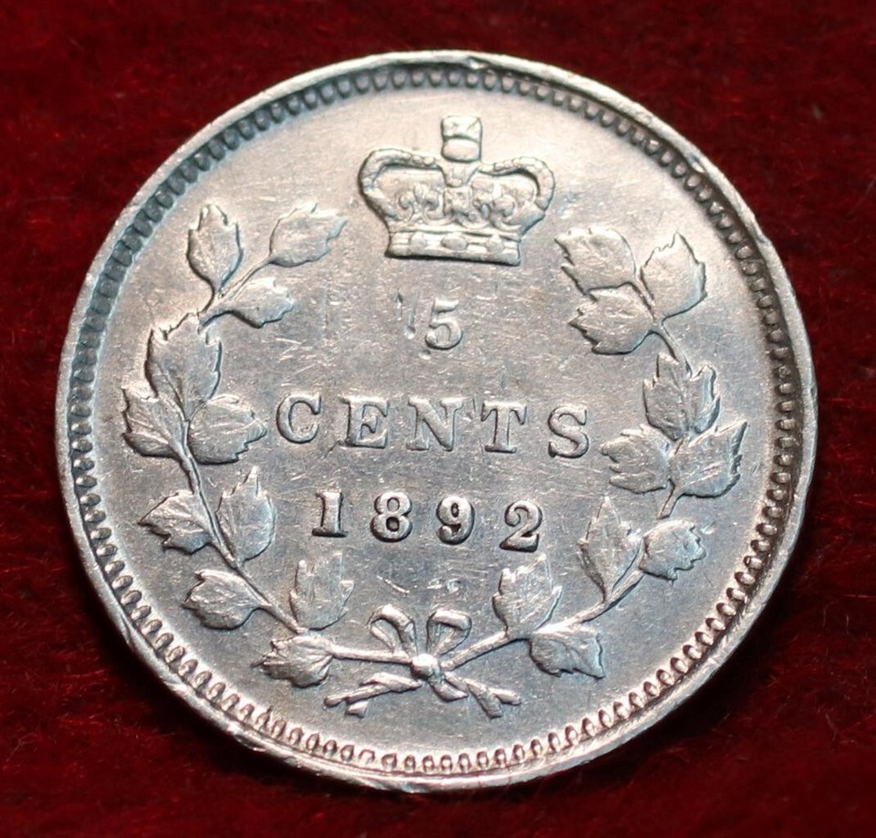 🇨🇦 Uncirculated 1892 Queen Victoria 5 Cents Silver Coin Canada | eBay
