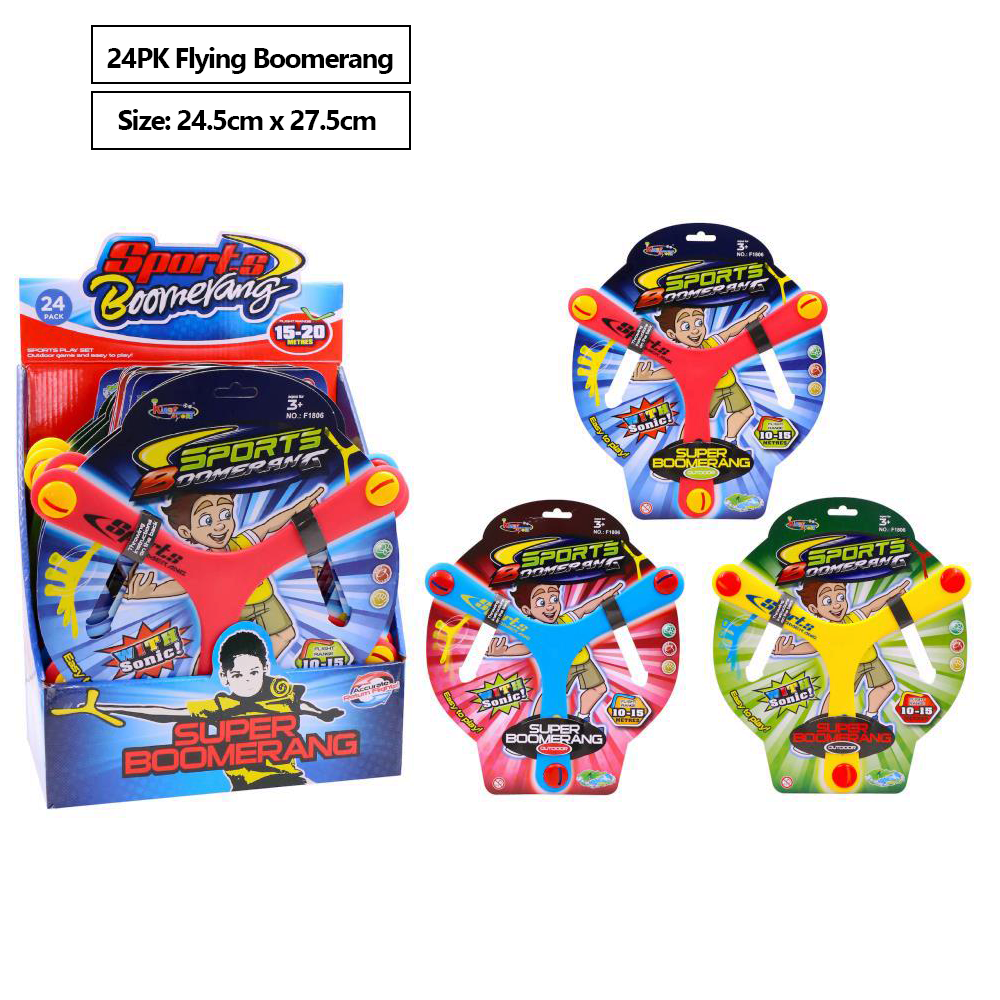 24 x Flying Boomerang Fly Spinner Toys Y Shape Xmas Gift Play Outdoor ...