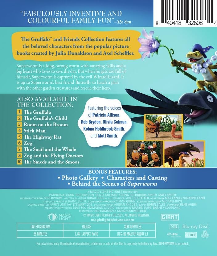 Superworm (Blu-ray) Patricia Allison Rob Brydon Olivia Colman (US IMPORT) | eBay UK