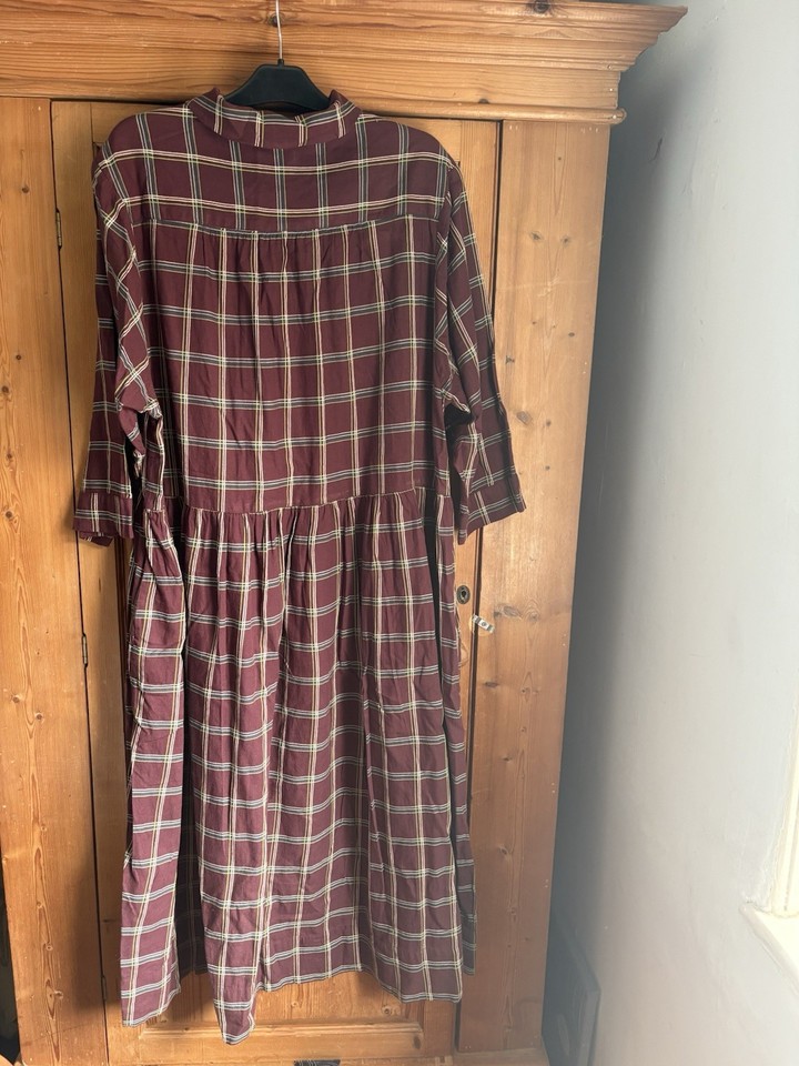 Toast Check Shirt Dress Size 12 | eBay UK