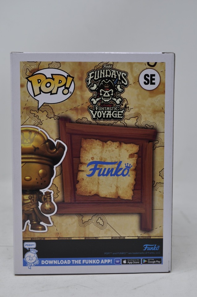 2024 SDCC Funko Fundays Funtastic Voyage Gold Pirate Freddy Funko Pop ...