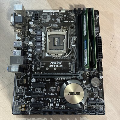 ASUS H97M-E 16GB RAM MOTHERBOARD | eBay