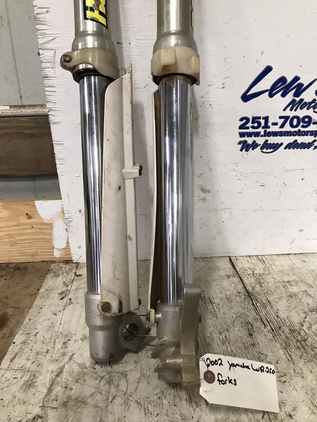 2003 03 Yamaha WR 250 WR250 Front Forks Front End | OE