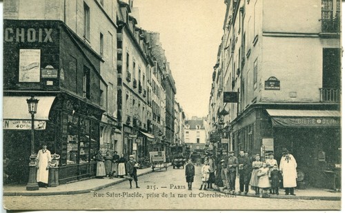 France Paris - Rue Saint-Placide old uncommon view postcard | eBay ...