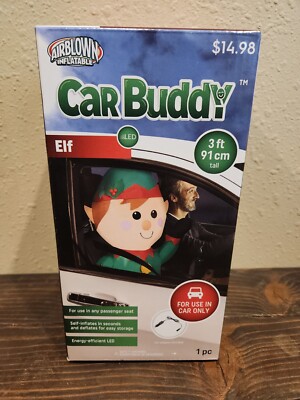 3ft Tall Elf Car Buddy Airblown Inflatable Energy Efficient LED ...