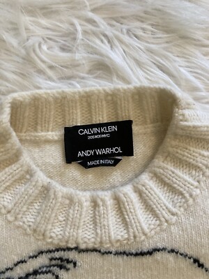Calvin Klein 205W39NYC Andy Warhol Sweater Raf Cream Small Calvin Klein 205W39NYC Andy Warhol Sweater Raf Cream Small