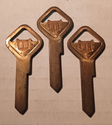 3 RARE! Vintage FORD KEYS BLANK MADE IN USA | eBay