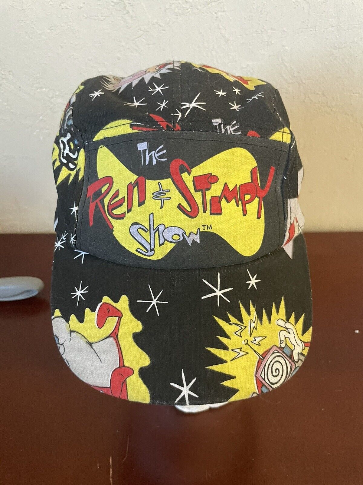 Vintage 1992 Nickelodeon Ren And & Stimpy Hat / Cap - Gem