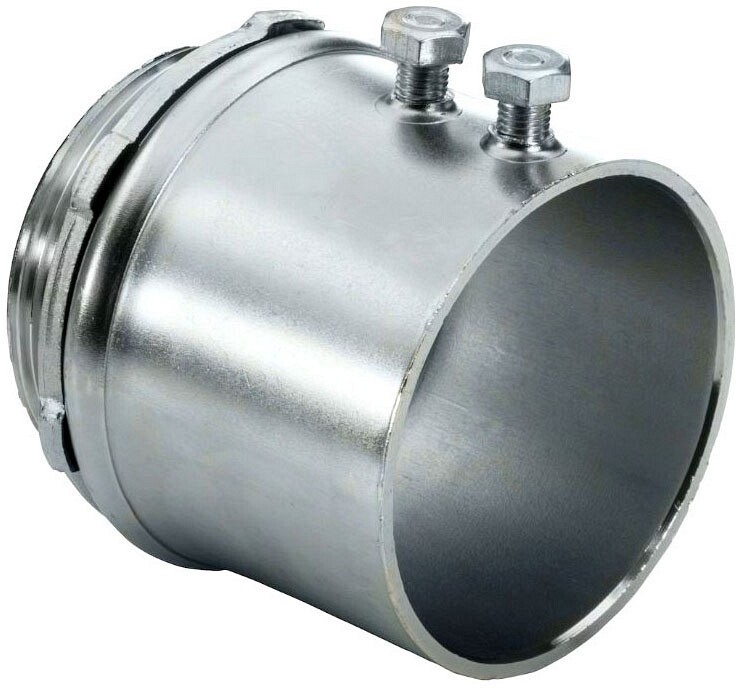 Southwire 640S, 4", Steel, Insulated, Set Screw, EMT Conduit Connector ...