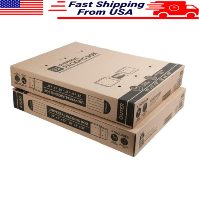 Universal TV Moving Box W/ Cushioning Fits TVs up to 65" Model #510012 ...