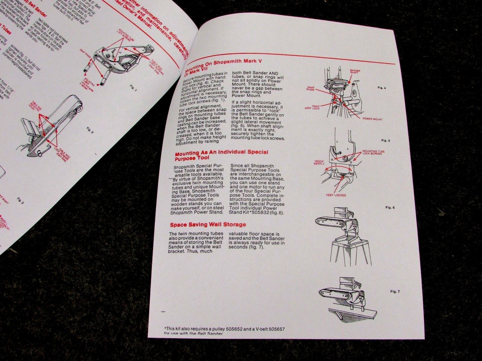 Shopsmith Mark V 6" Belt Sander 505642 for sale online | eBay