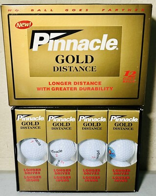 Vintage Pinnacle Gold Distance Professional Golf Balls New Case ...