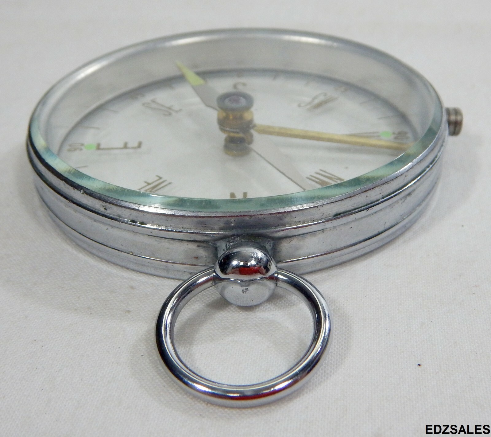 Vintage Clear Glass Handheld Hiking Camping Mapping Compass Made in ...