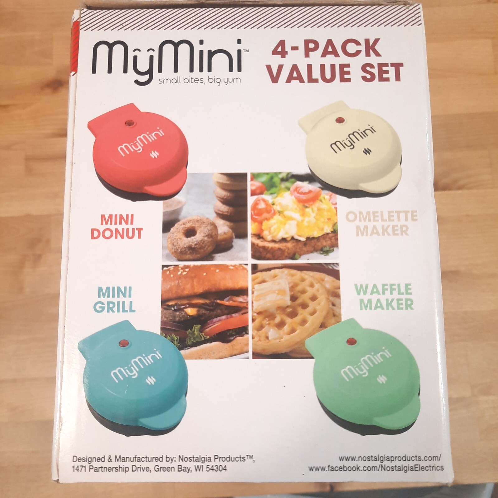 MyMini 4 Pack Value Set Mini Grill, Waffle Maker, Omelet Maker, Mini ...