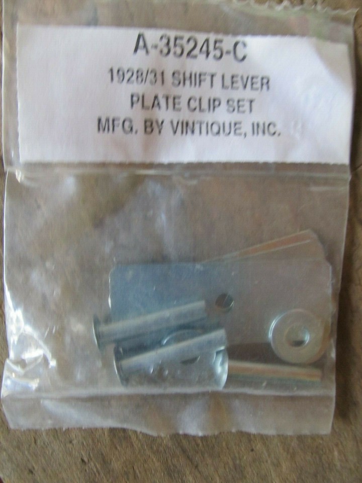 Model A Ford Shift Lever Plate Clip Set - Cadmium Plated - 9 Pieces ...